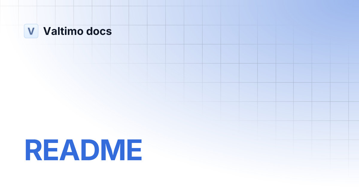 README | Valtimo docs