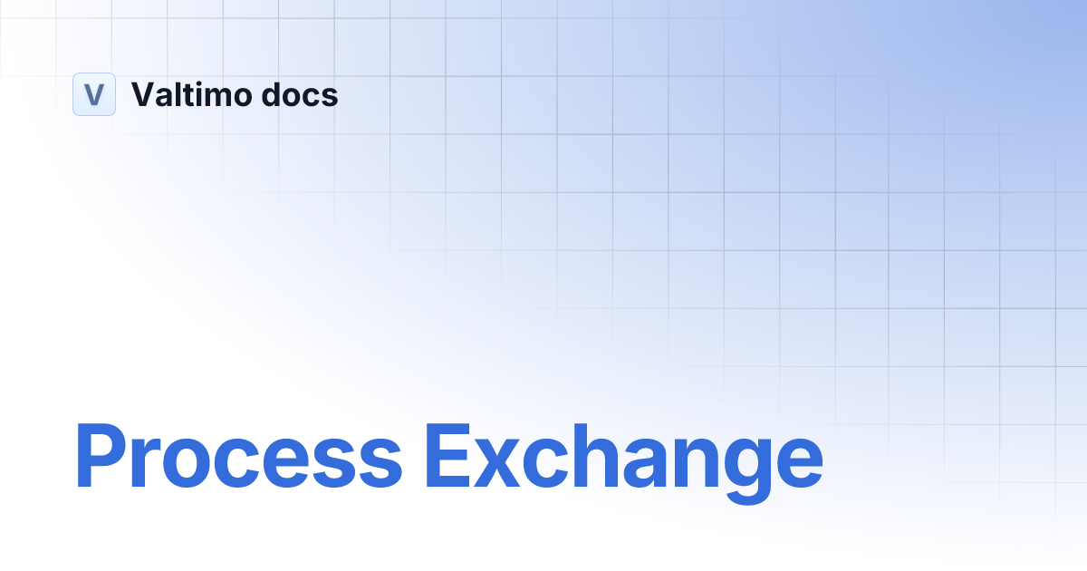 Process Exchange | Valtimo docs